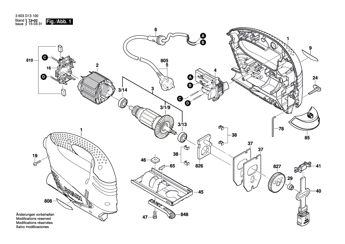 Bosch PST 670 L Yedek Parça